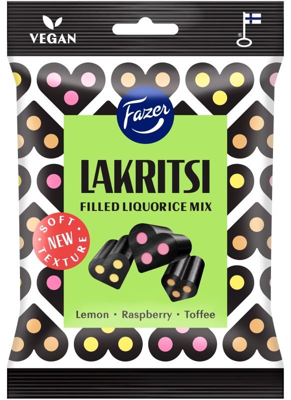 Fazer Lakritsi Filled Licorice Mix 140g - Safka Continental Goodies ...