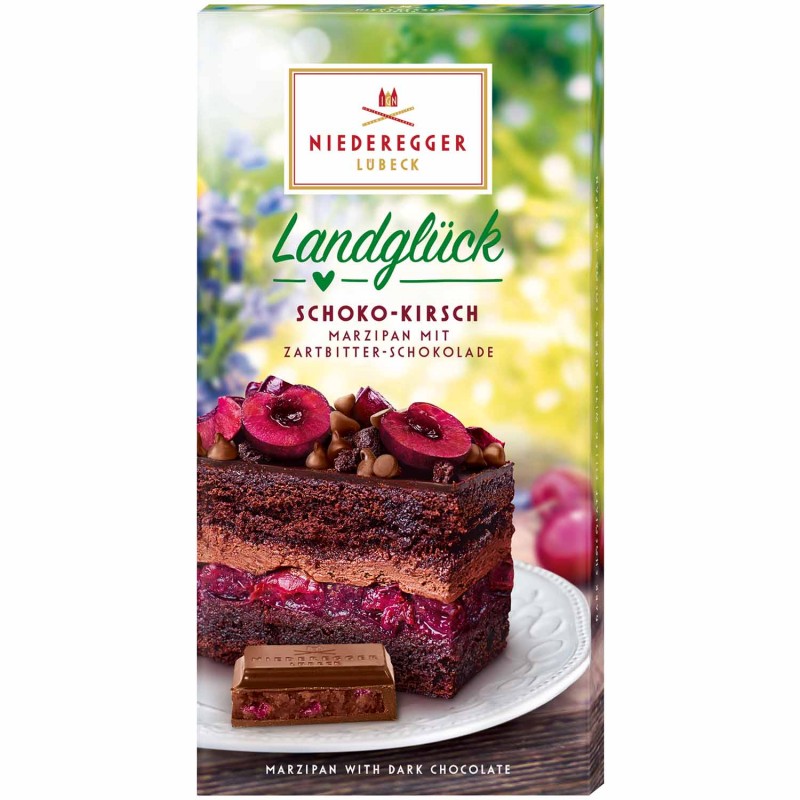 Niederegger Landglück Marzipan Cherry Dark Chocolate - Safka ...