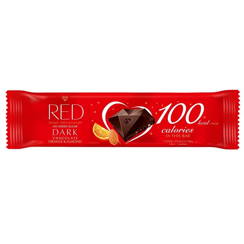 Red Dark Chocolate Orange Almond No Added Sugar BB 07/01/2025 - Safka ...