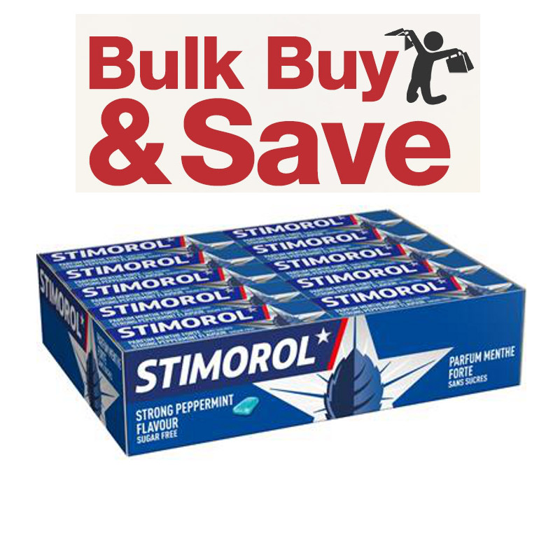 Stimorol Strong Peppermint Gum BULK BUY BOX OF 30 SAVE 30% - Safka ...